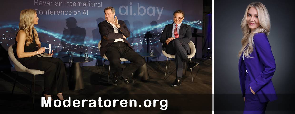 KI-Moderatorin Petra Bindl buchen | Moderatoren.org